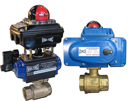Actuated Brass Ball Valve - Valtorc International
